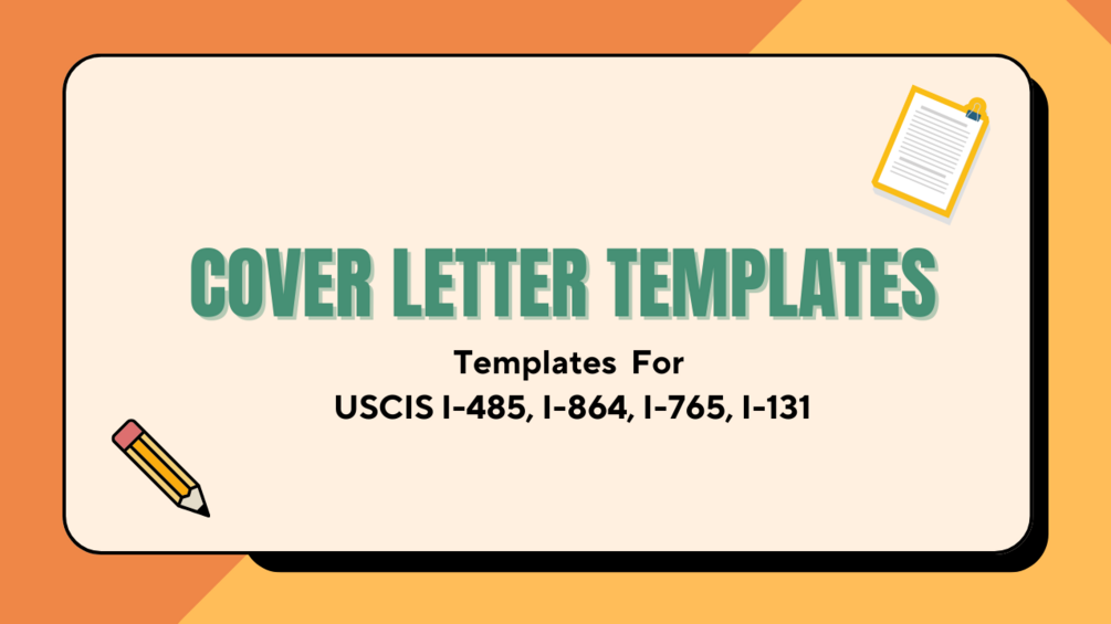 USCIS Adjustment of Status Cover Letter Templates