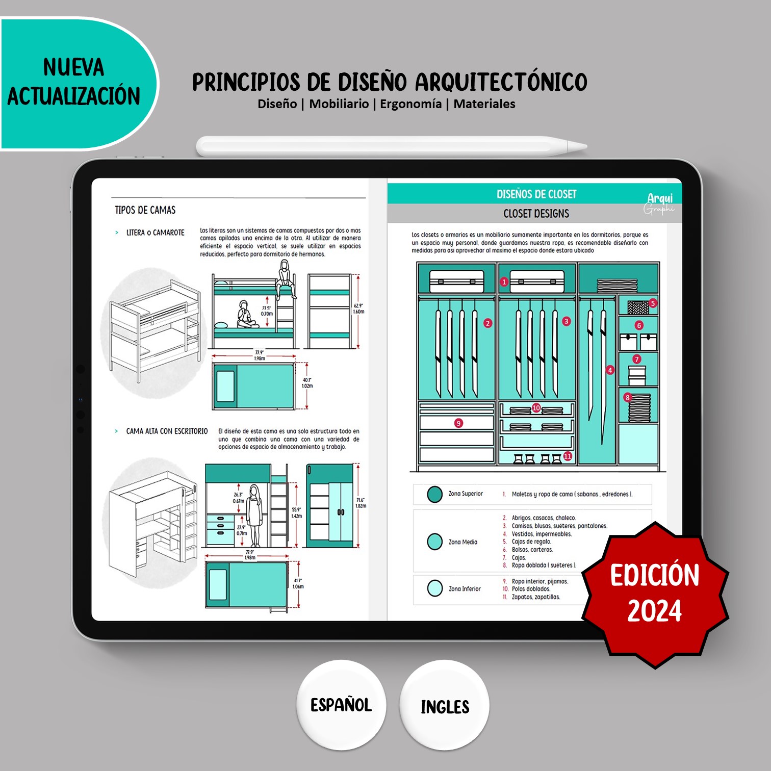 Guide to Architecture and Interior design - Guía de Arquitectura y Diseño de interiores - Ebook