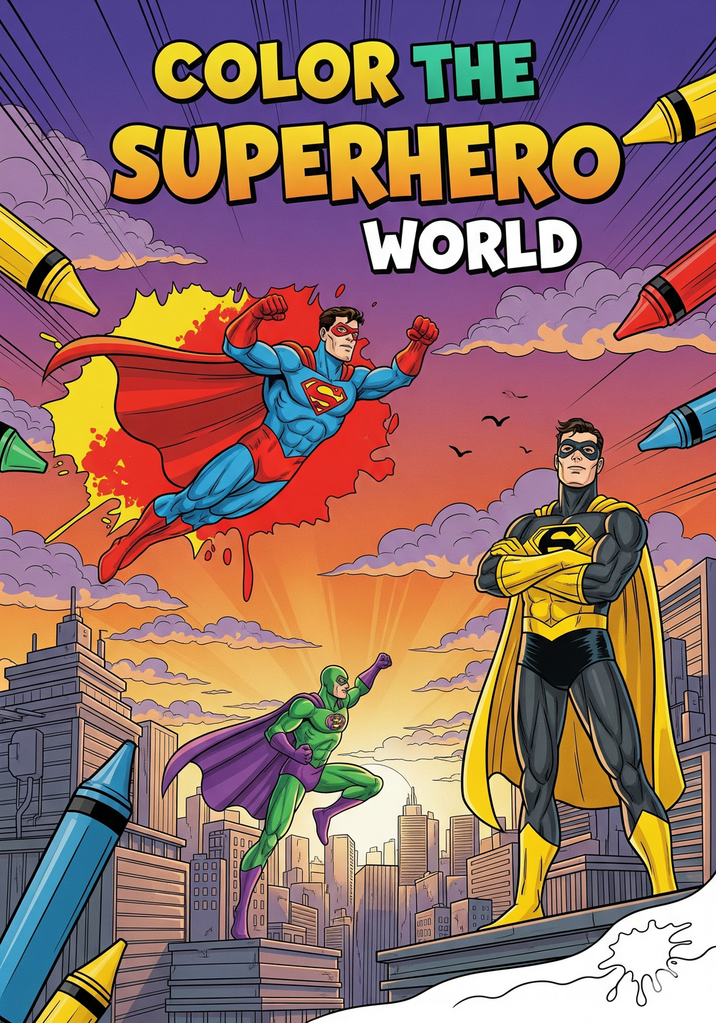 Color the superhero world