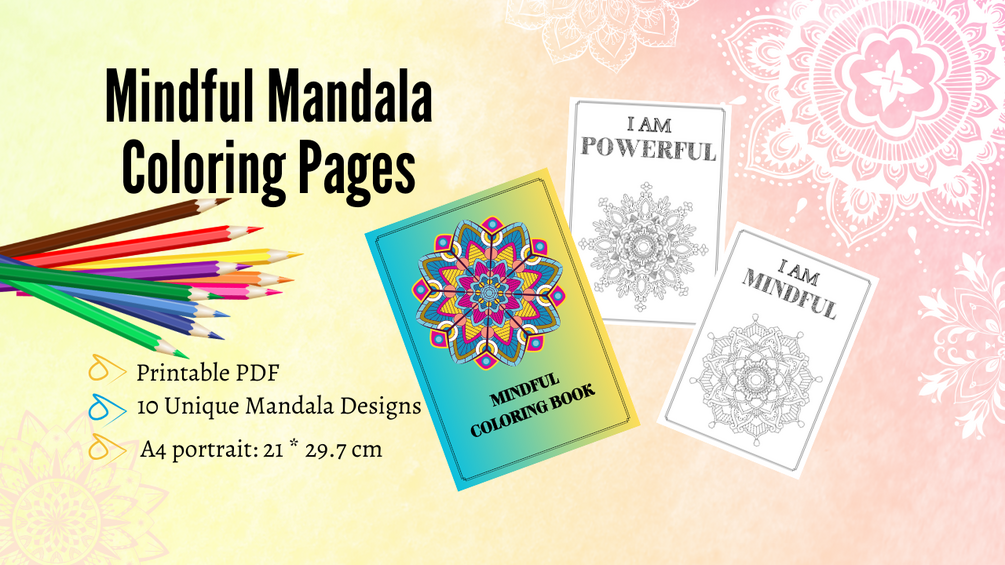 Mindful Mandala Adult Coloring Pages