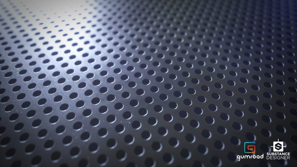 Grid Perforated - Substance Designer