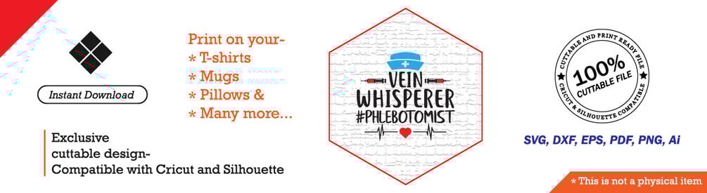 Vein Whisperer Phlebotomist SVG, Funny Medical SVG Cut File, Nurse and ...