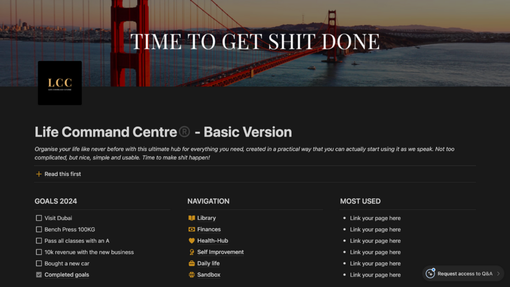 Life Command Centre - Basic Structure