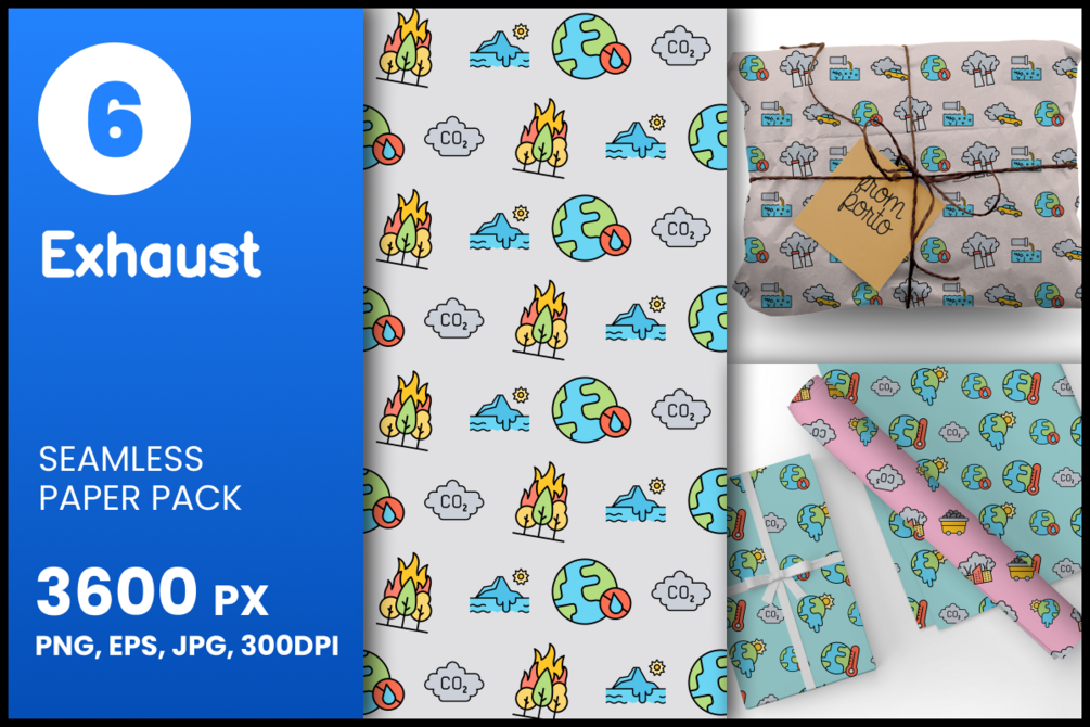 Exhaust 6 Seamless Patterns