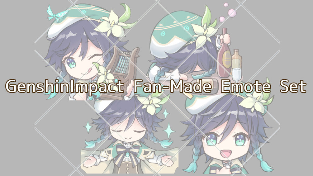 GenshinImpact Fan-Made Emote Set: Venti