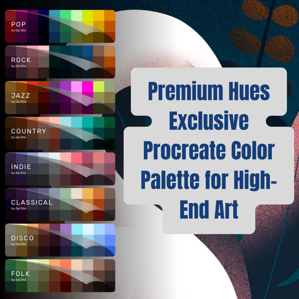 Premium Hues: Exclusive Procreate Color Palette for High-End Art