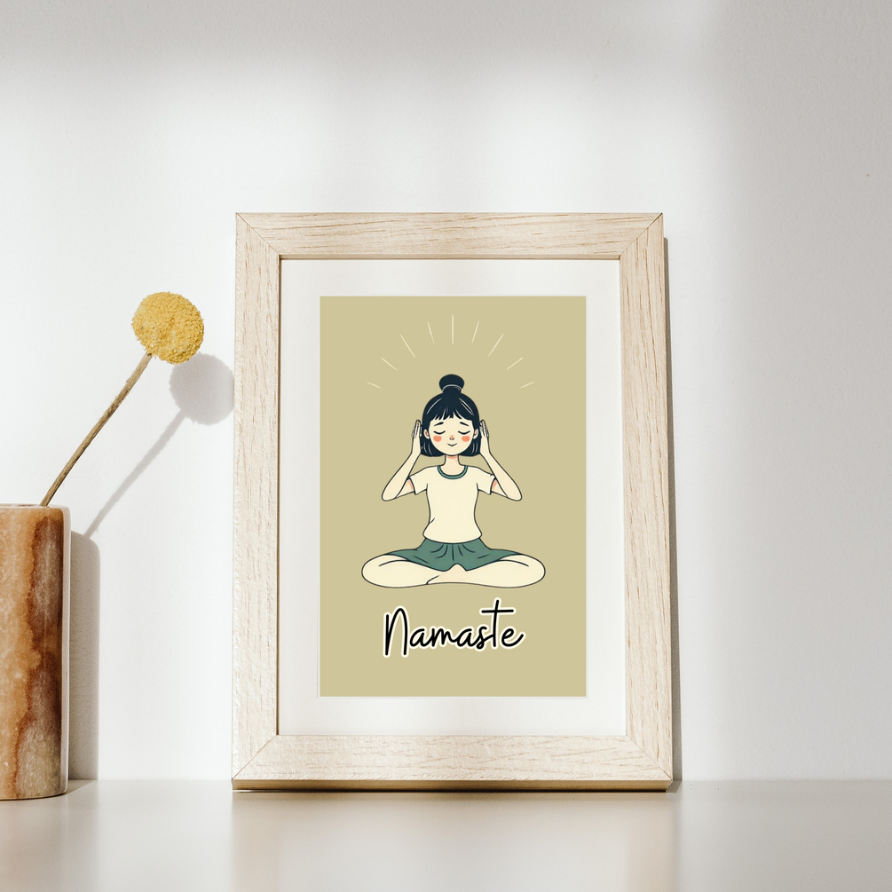 Namaste Wall Art (11 x 14 inches) | Digital Download