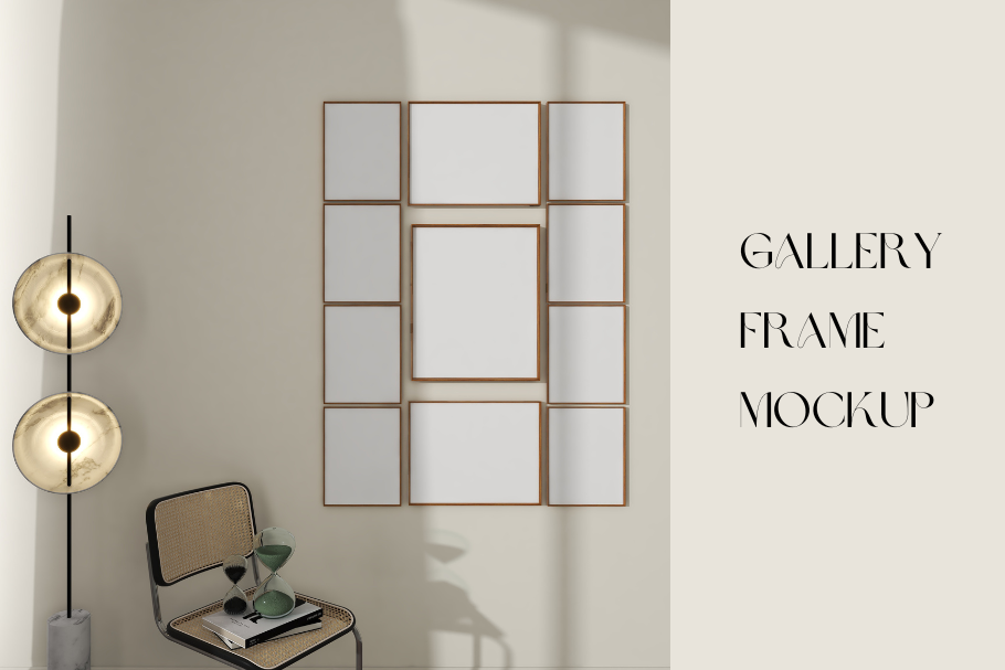Wall Frame Mockup PSD: M0082