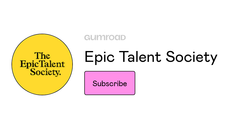 Epic Talent Society