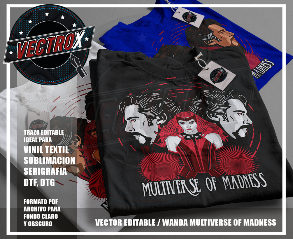 Vector Editable - Wanda Multiverse of Madness