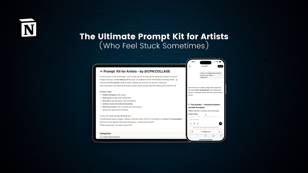 +70 FREE Creative Prompt Kit for Blocked Artists