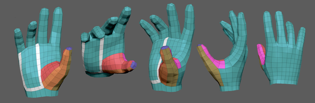 Hand simple topo