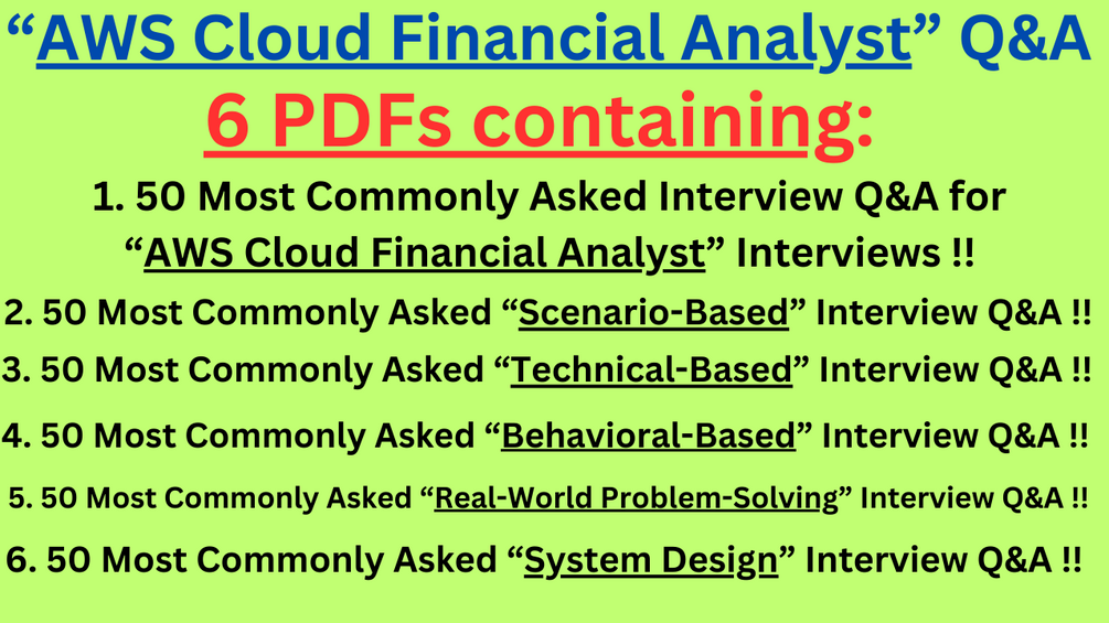 6 PDFs containing ALL Types of Most Asked Interview Q&A (Scenario-Based, Technical-Based ...