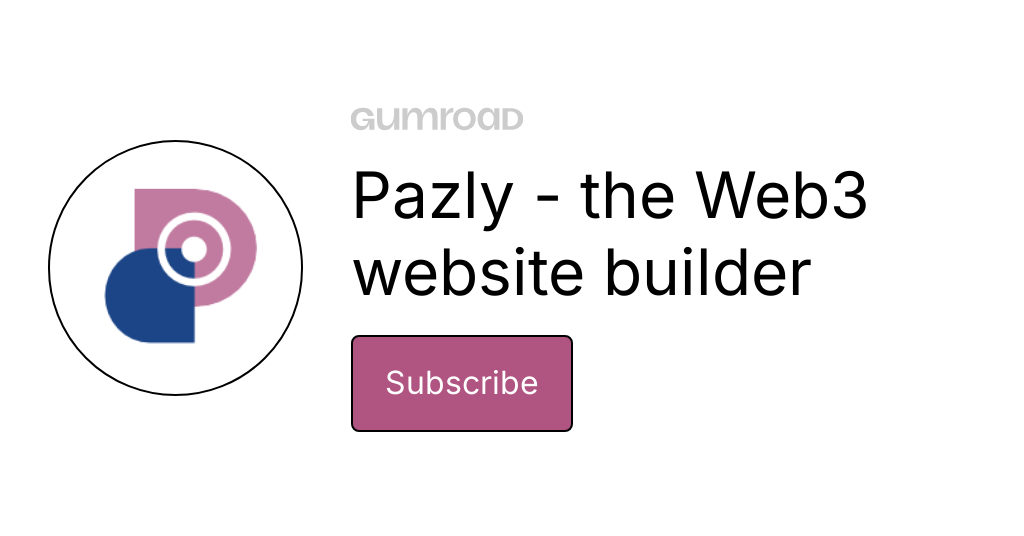 Pazly - the Web3 website builder