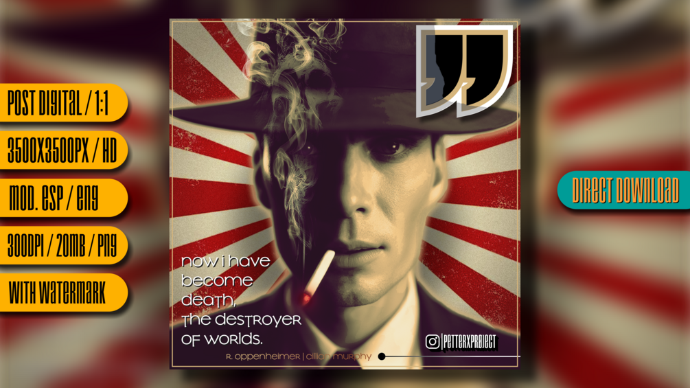 J. Robert Oppenheimer Graphic Quote Design for Social Networks ...
