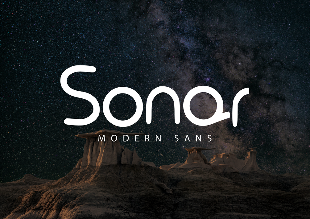 Sonar Typeface - Alchemynoir