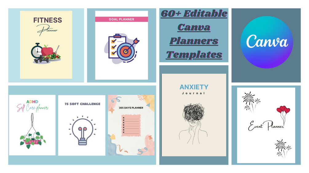 60+ Editable Canva Planners Templates