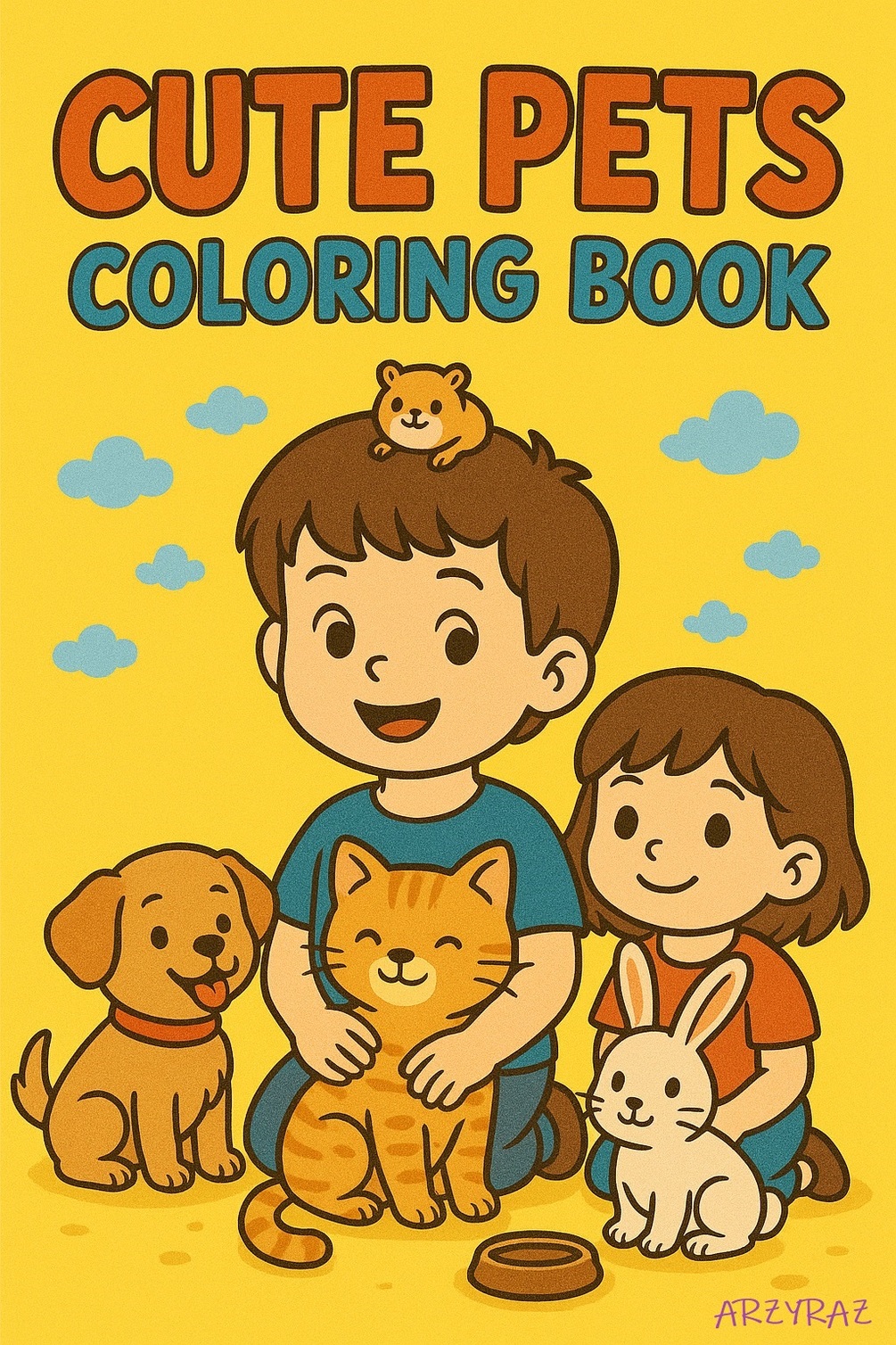Coloring Book : Cute Pets
