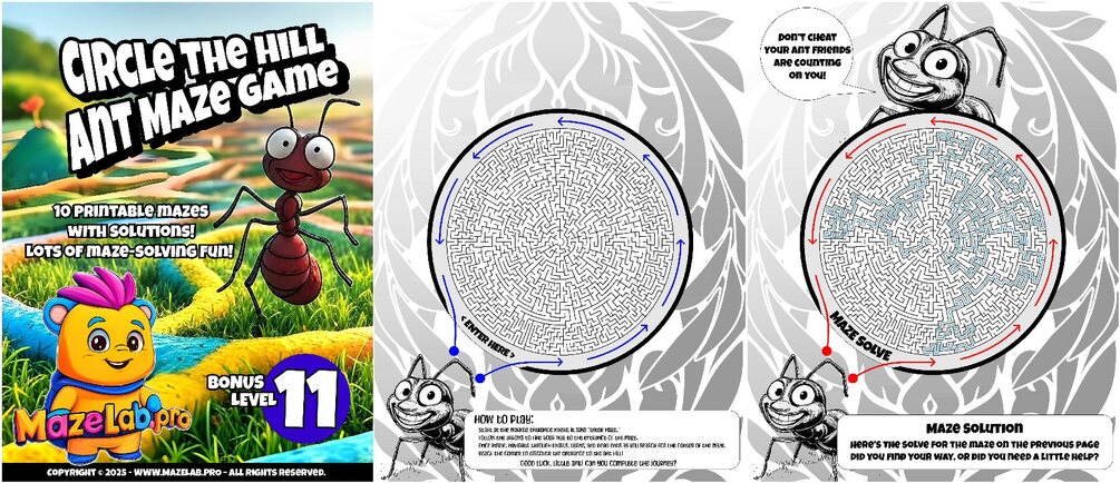 The Complete Hill Ant Maze Collection: Levels 1-11, 110 Mazes of Rising ...