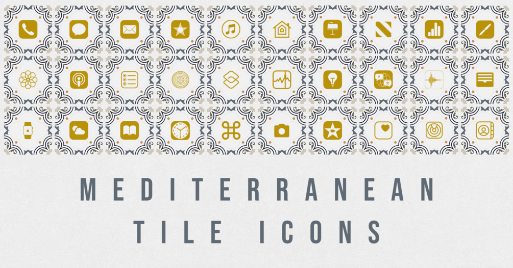 Mediterranean Tiles iOS Icon Set #1