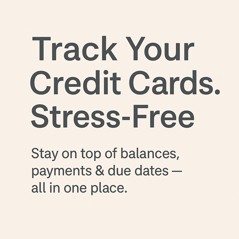 Credit Card Tracker