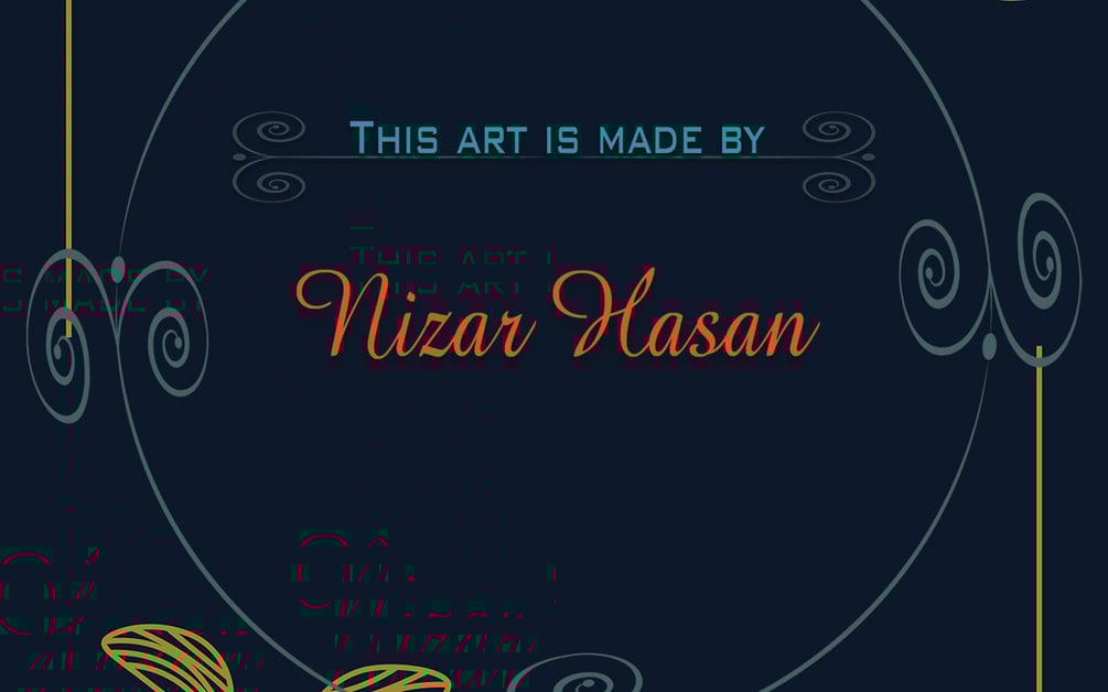 Poster with golden frame