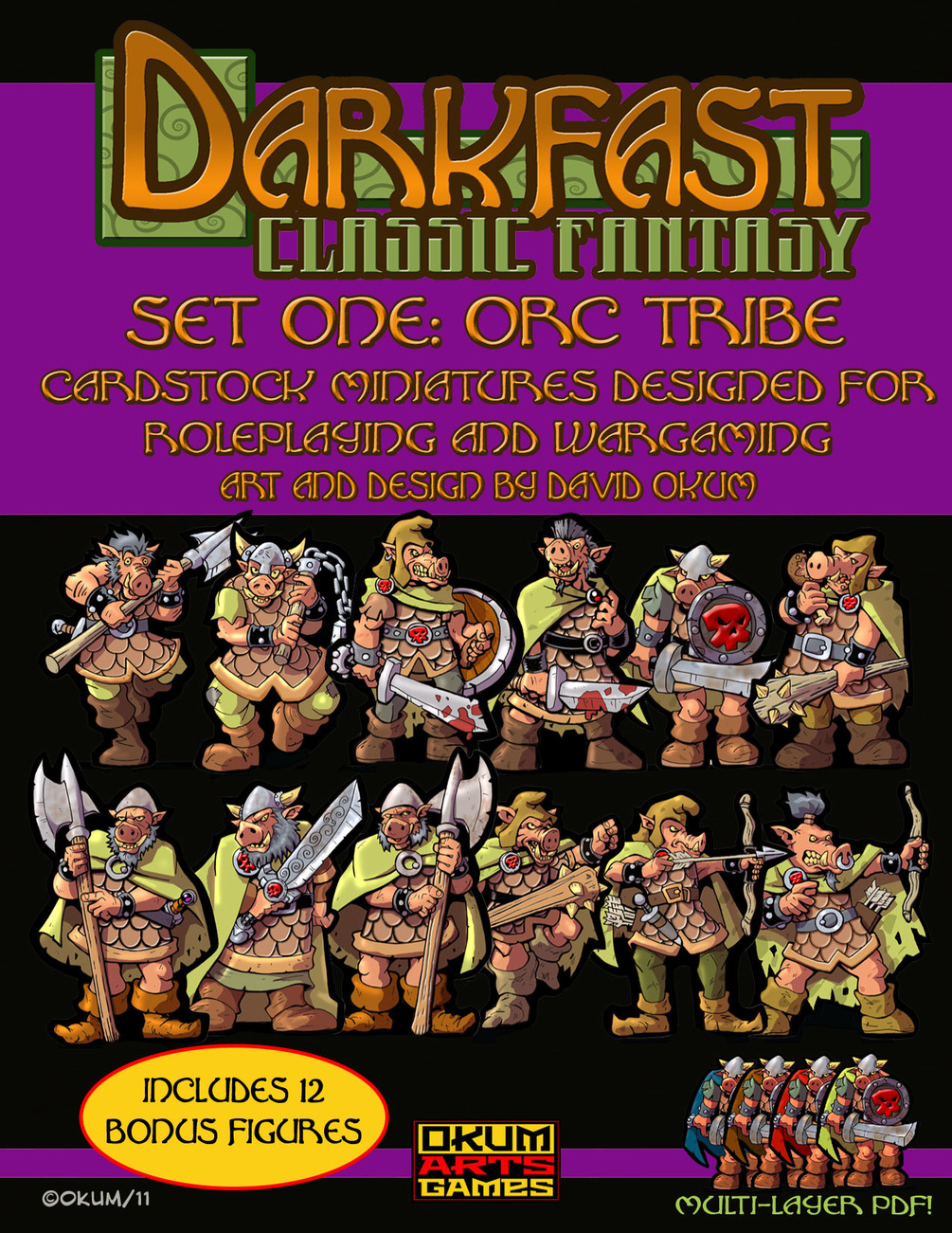 Darkfast Classic Fantasy Set One: Orc Tribe