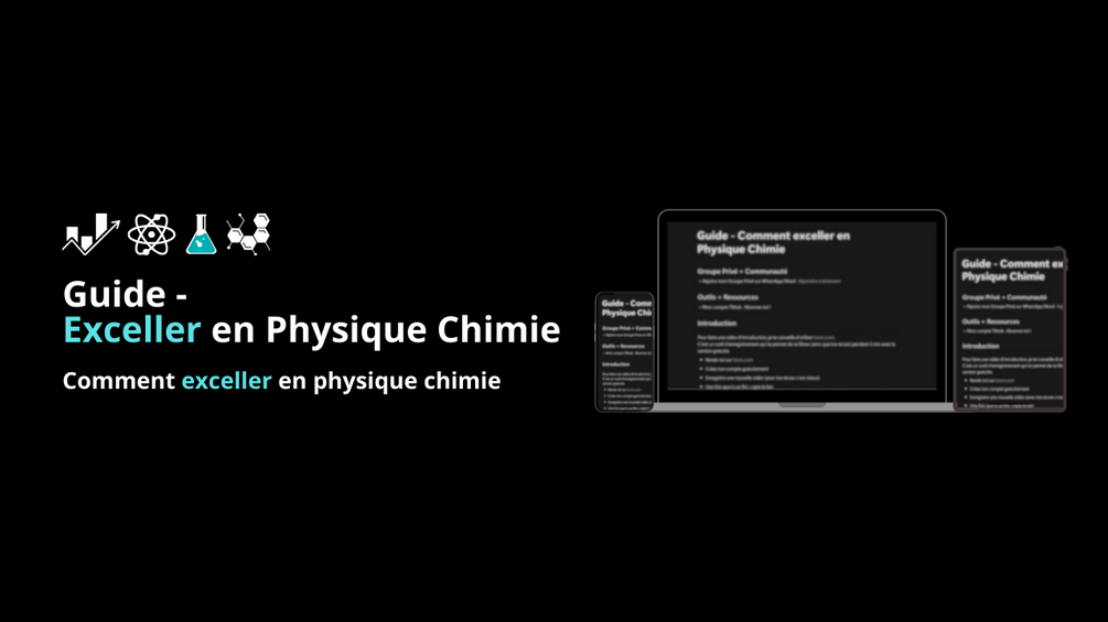 Guide - Exceller en Physique Chimie