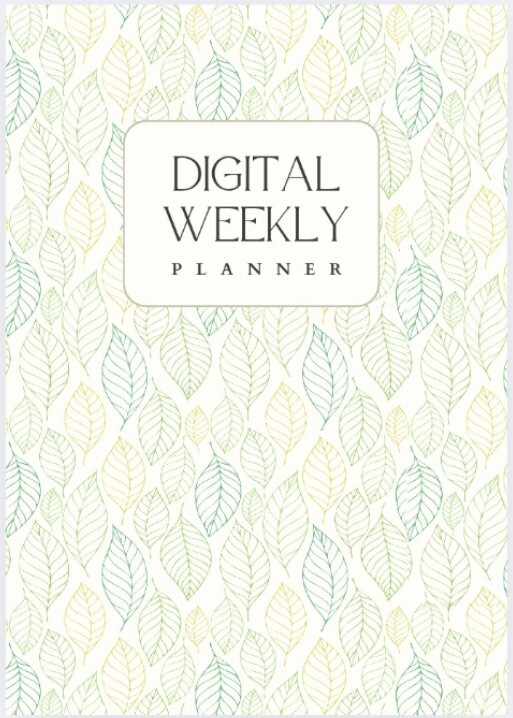 Minimal Green Weekly Planner | Aesthetic Printable for Productivity ...