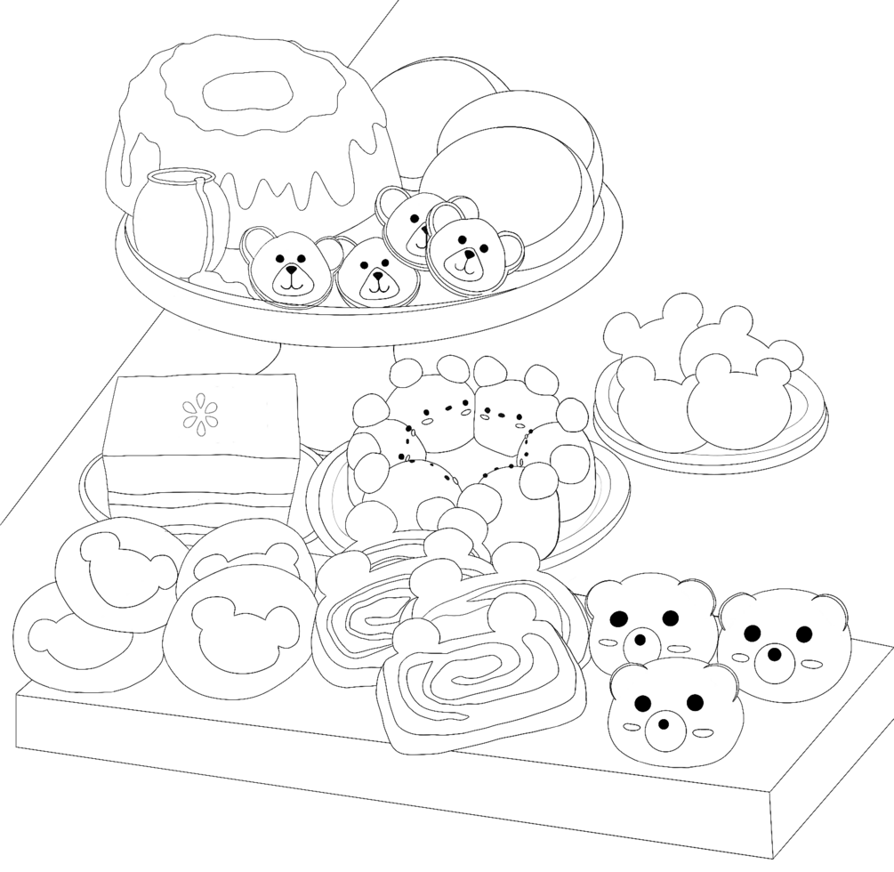 Sweet Shop Coloring Sheet
