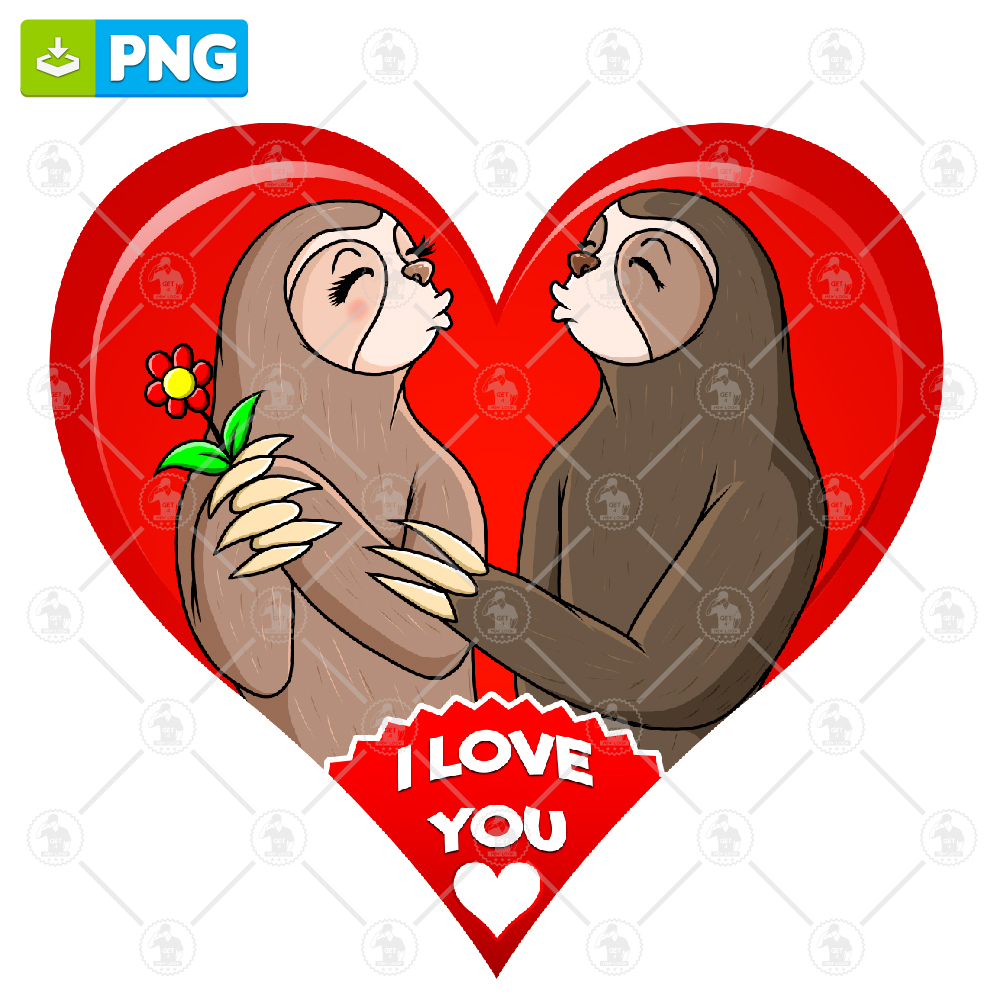 sloth love cute desing