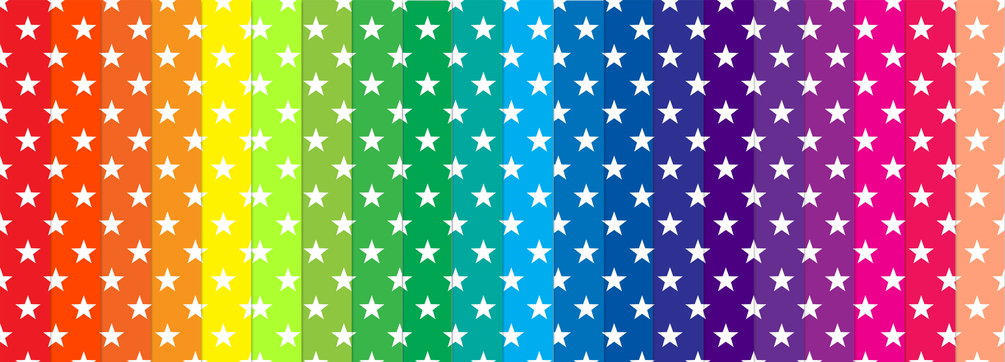 Rainbow Stars Digital Paper Pack