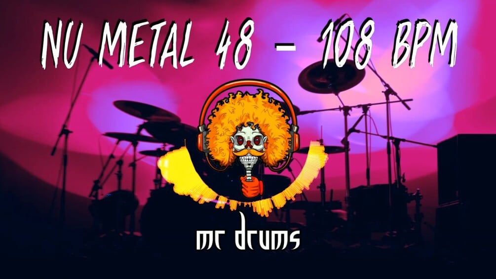 Nu Metal 48 - 108 BPM | Backing Drums