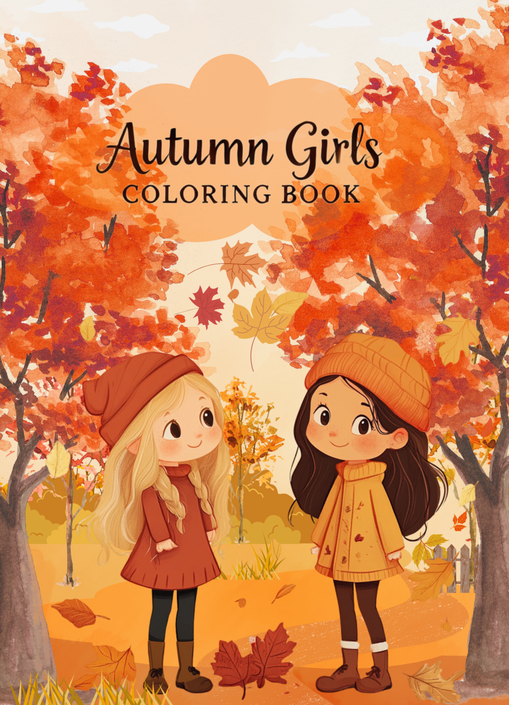 Coloring book „Autumn girls”