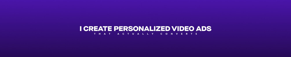 I will create a personalized video ad that actually converts
