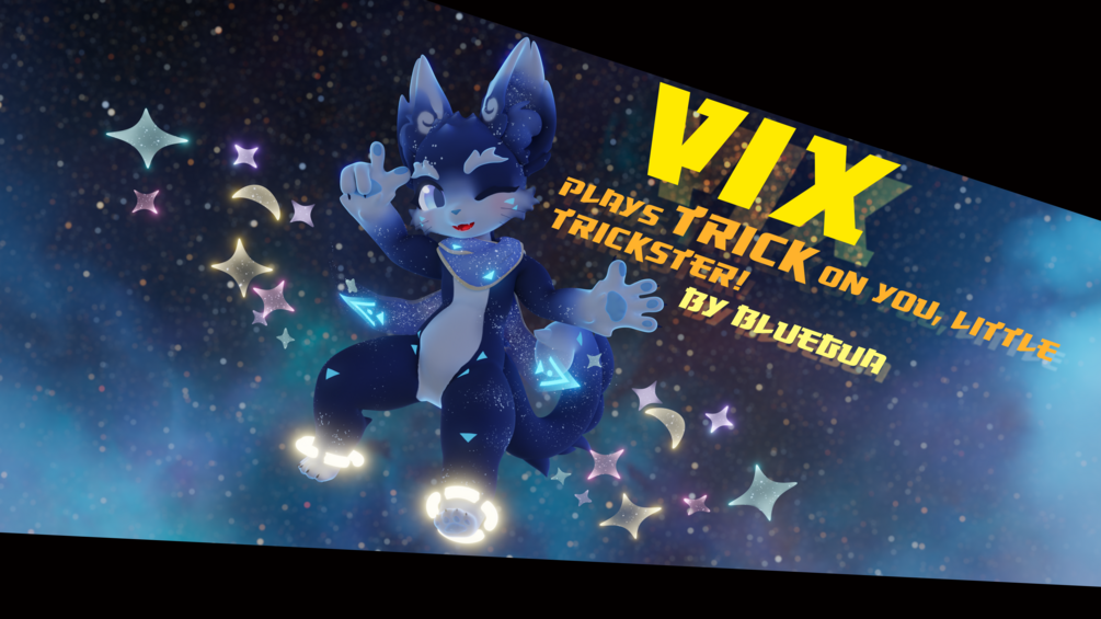 [BlueGuaShop] -3Dモデル-Vix-plays trick on you, little trickster!