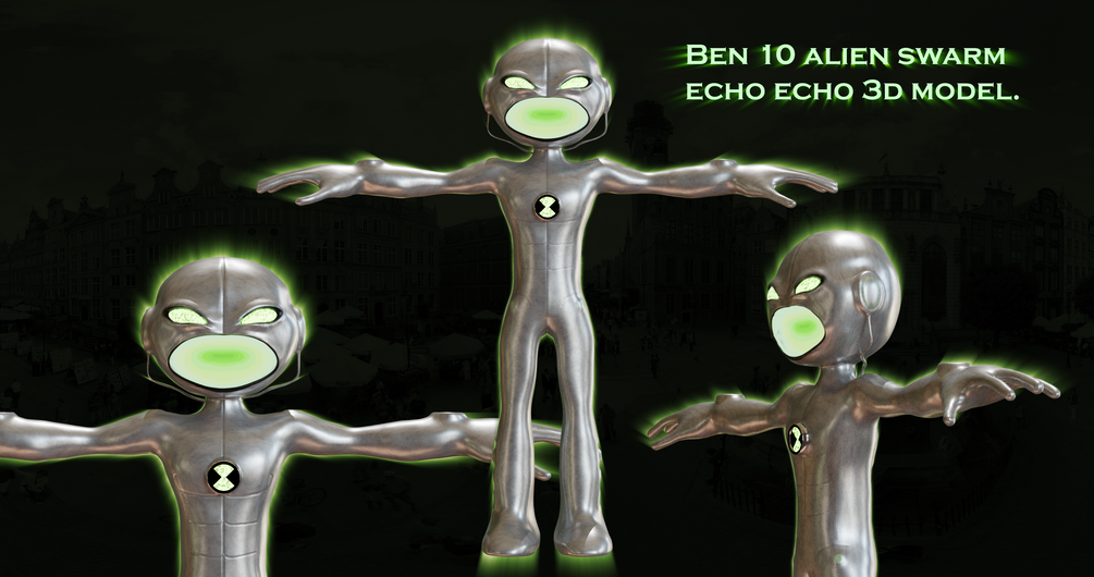 Ben 10 Alien Swarm ‑ Echo Echo 3D Model.