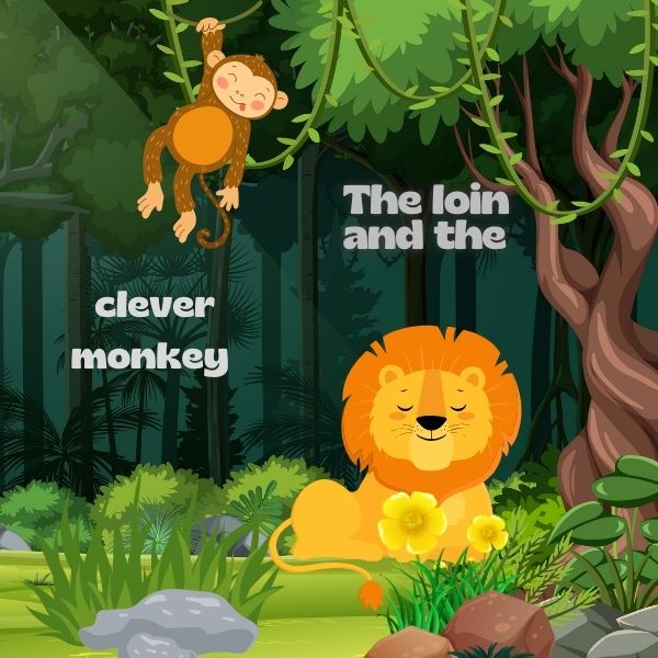 The loin and the clever monkey