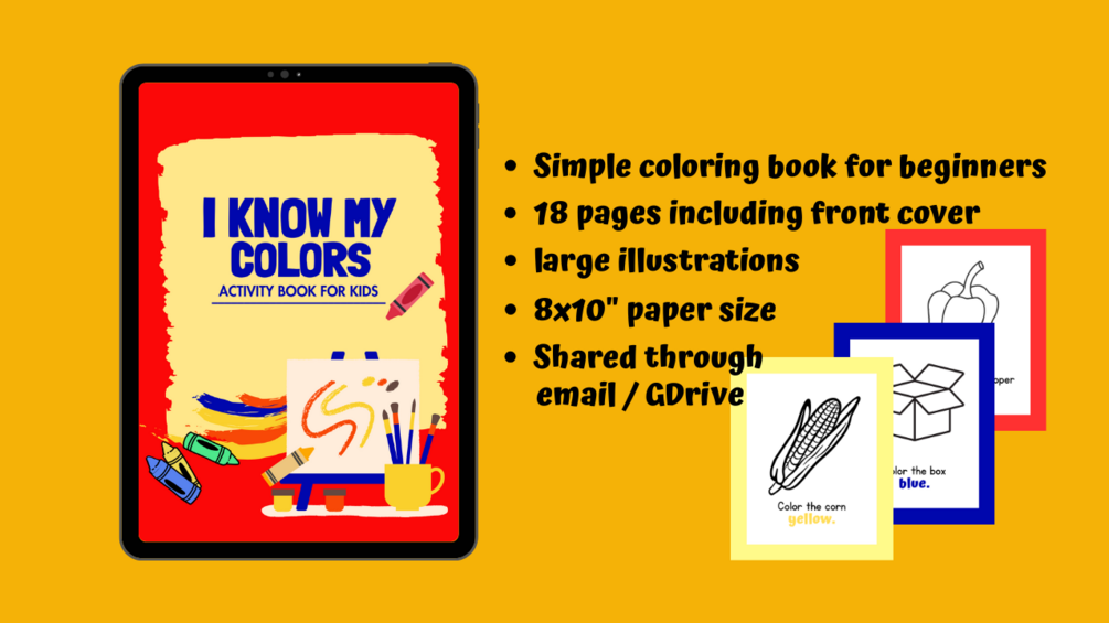 I Know My Colors - Coloring Book for Kids