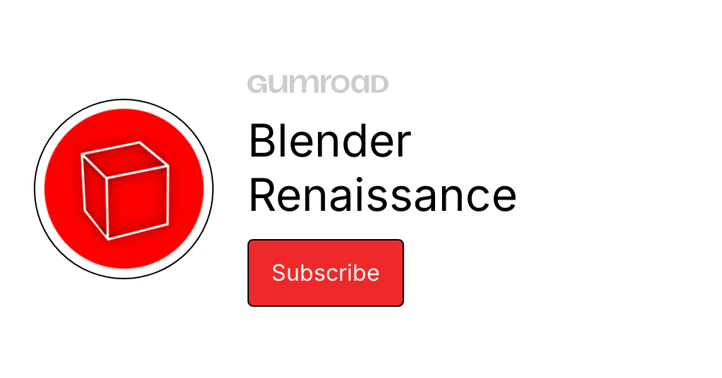 Blender Renaissance