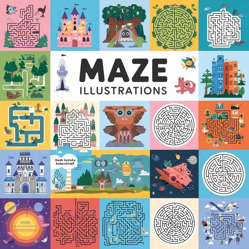Mazes For Kids Ages 4-11: Maze Activity Book For Kids | More Than 100 Mazes