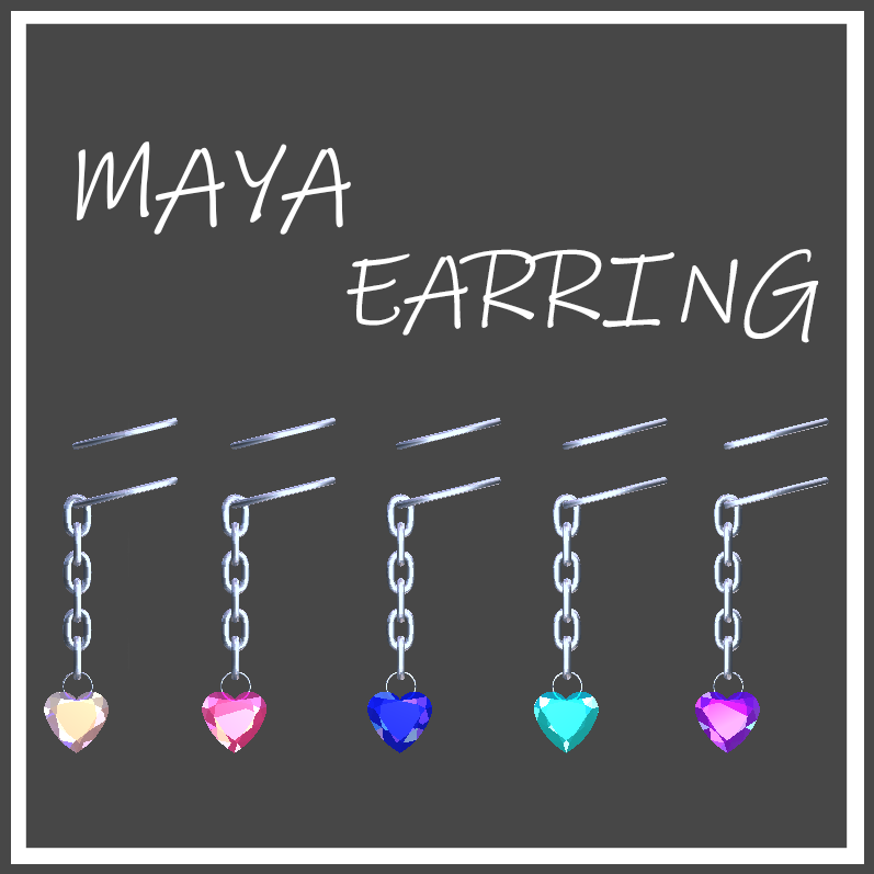 VRChat heart earring acc