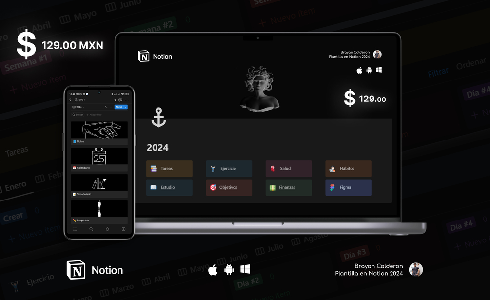 Notion Template - Plantilla 2024