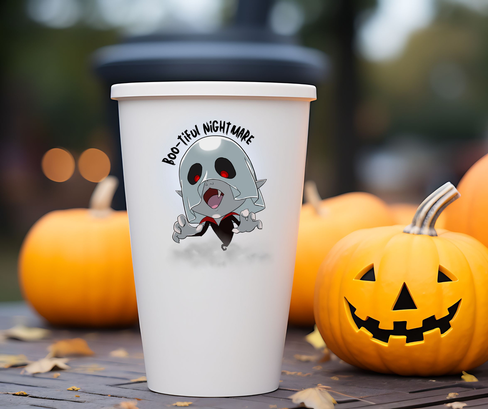 Cute Spooktacular Vampire Ghost Design Instant Download + FREE clip art