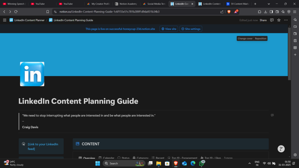 LinkedIn Ultimate Content Planner