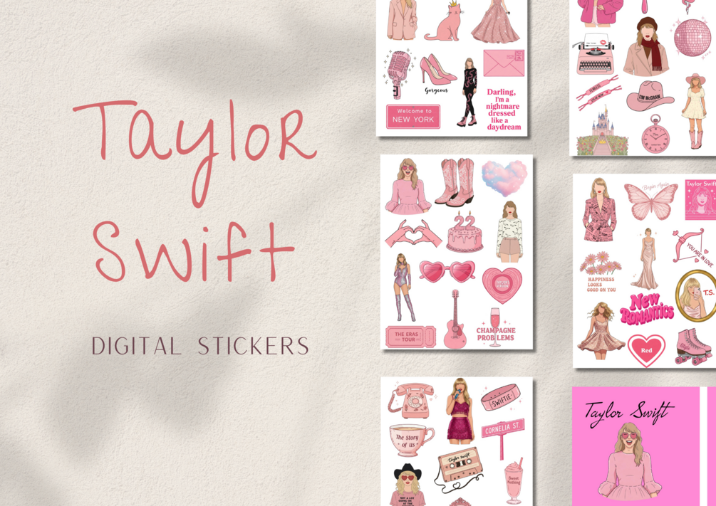 Taylor Swift Digital Sticker 2025 | Swiftie Planner Stickers ...