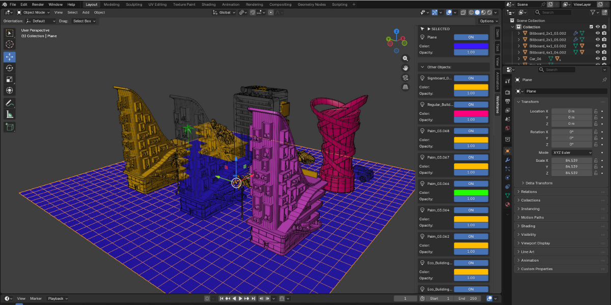 Selective Wireframe - Per-Object Wireframe Control for Blender