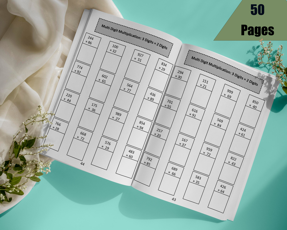 Math Workbook Multiplication. Part 1