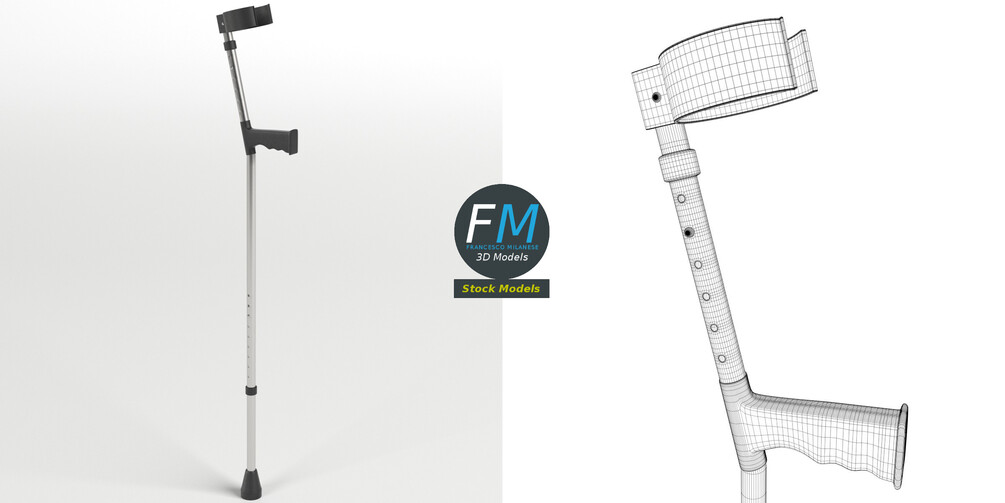 3D MODEL - Elbow crutch