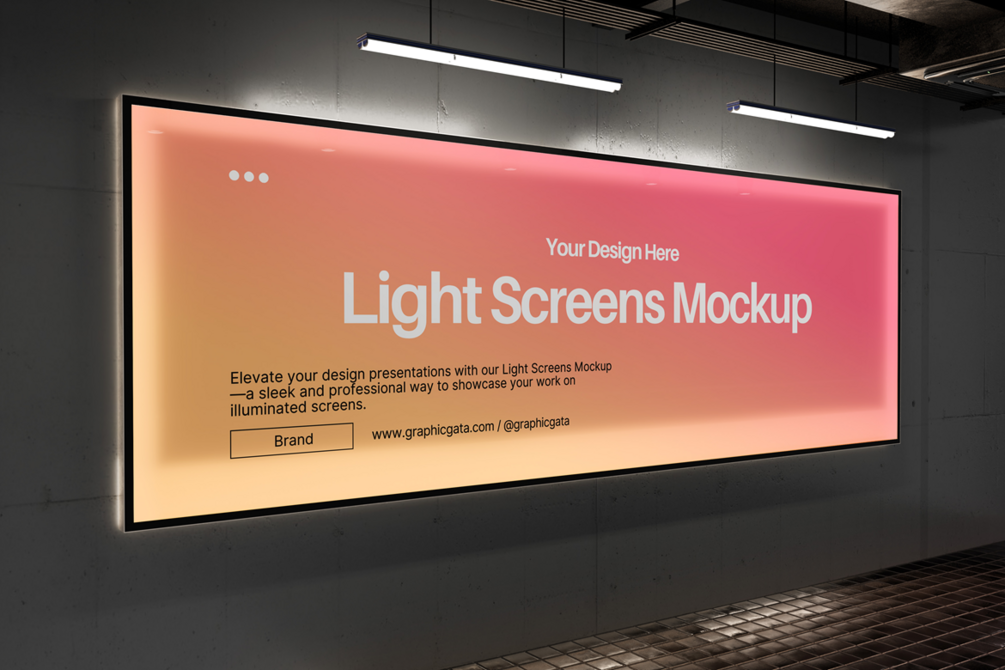 Light Screens Mockup